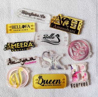 Acrylic Tag label – Online Store